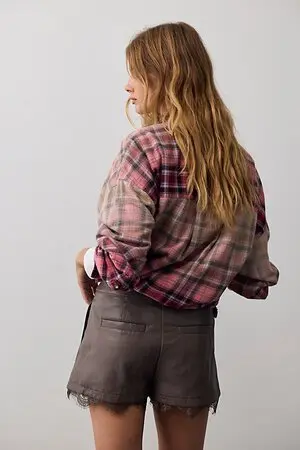 Free People After Dark Vegan Leather Shorts At - Castlegate