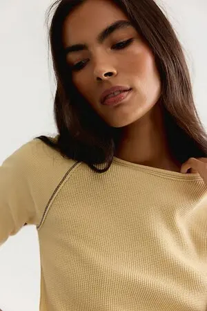 We The Free Easy Does It Three-quarter Sleeve Top At - Soybean