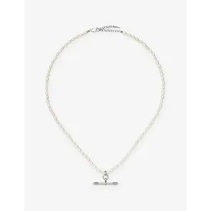 MISSOMA Harris Reed X T-bar -plated Brass Pearl Necklace - Silver