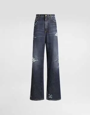 Dolce & Gabbana Denim Trousers Collection Multi-colored