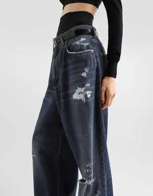 Dolce & Gabbana Denim Trousers Collection Multi-colored