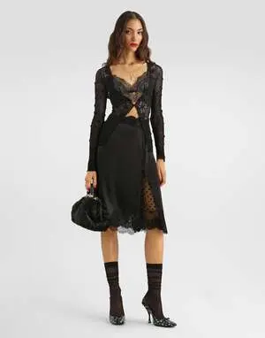 Dolce & Gabbana Satin Skirt Collection Silk