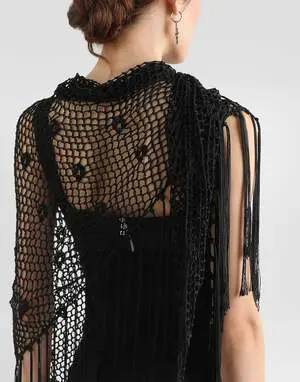 Dolce & Gabbana Viscose Crochet Shawl Collection