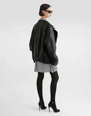 Dolce & Gabbana Striped Poplin Culottes Pants And Shorts