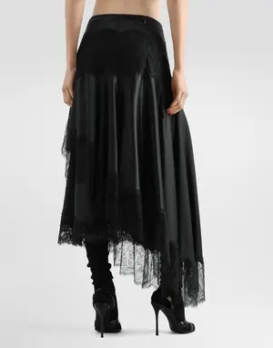 Dolce & Gabbana Satin Skirt Collection Silk