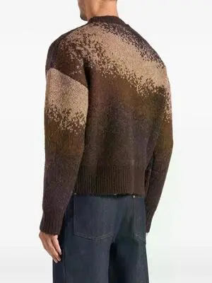 Manière De Voir Ombre Wool Crewneck Sweater