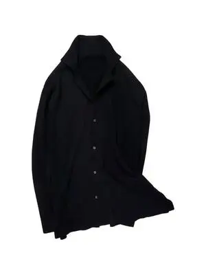 STOFFA Knit Button-down Shirt - Blue