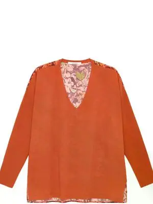 Malìparmi Floral-print V-neck Sweater