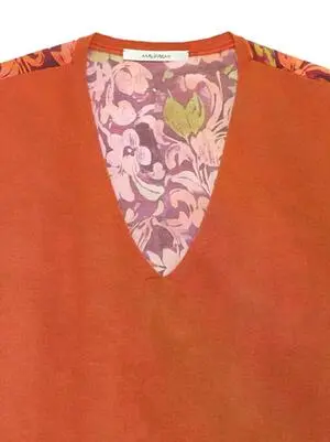 Malìparmi Floral-print V-neck Sweater