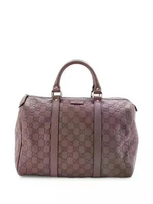 Gucci Joy Boston Bag Guccissima Leather Medium Handbag - Purple
