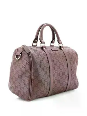 Gucci Joy Boston Bag Guccissima Leather Medium Handbag - Purple