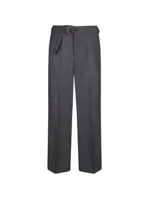 COSTUMEIN Buckle-fastening Pressed-crease Trousers - Grey