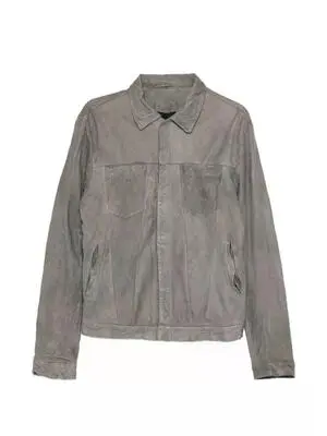 GIORGIO BRATO Washed Leather Jacket