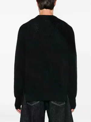 Comme Des Garçons Ribbed-knit Raglan-sleeve Sweater