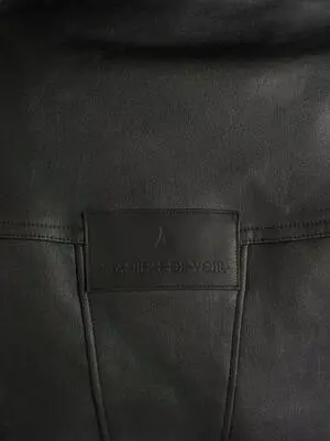 Manière De Voir Karla Wax-effect Cinch-waist Jacket