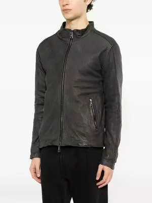 GIORGIO BRATO Zip-up Leather Jacket