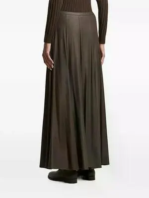 Peserico Pleated A-line Maxi Skirt