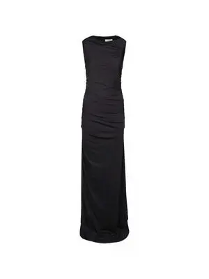 DANAME The Tilda Gathered Sleeveless Maxi Dress - Black