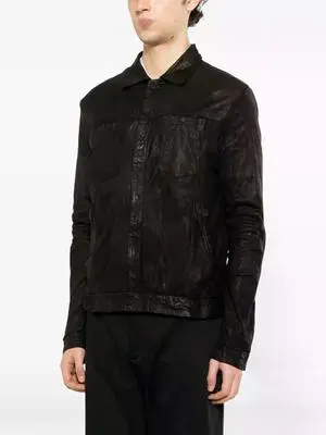 GIORGIO BRATO Crinkled Leather Jacket