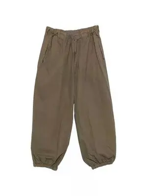 ENTIRE STUDIOS Elasticated Drawstring-hem Trousers - Green