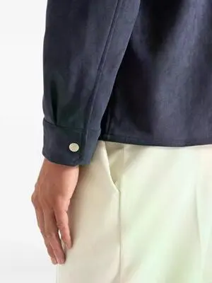 Manière De Voir Andy Panelled Shirt - Blue