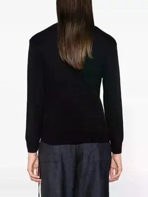 A.p.c. Logo-embroidered Crew-neck Sweater