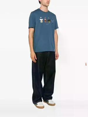 Paul Smith Graphic-print Organic-cotton T-shirt
