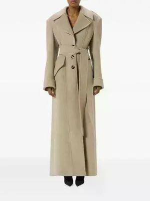 Blumarine Belted Maxi Coat