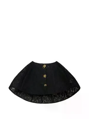 Blumarine Floral-lace Mini Skirt - Black