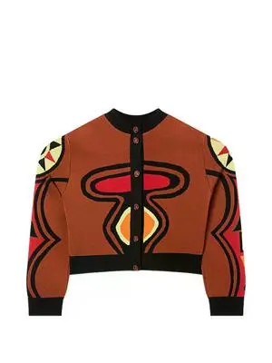 Emilio Pucci Jacquard Cardigan - Brown