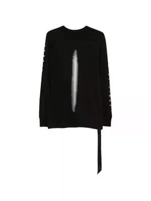 Rick Owens Graphic-print Long-sleeve T-shirt - Black