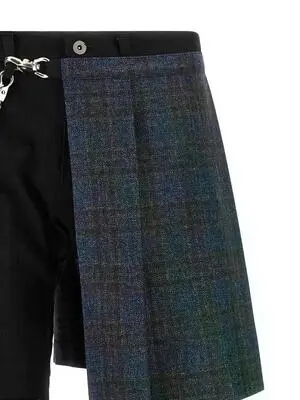 Junya Watanabe Kilt-panel Patchwork Jeans