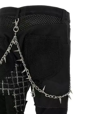 Junya Watanabe Kilt-panel Patchwork Jeans