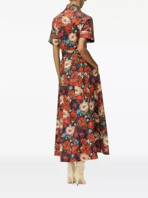 Adam Lippes Leighton Floral-print Dress