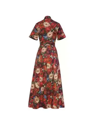 Adam Lippes Leighton Floral-print Dress