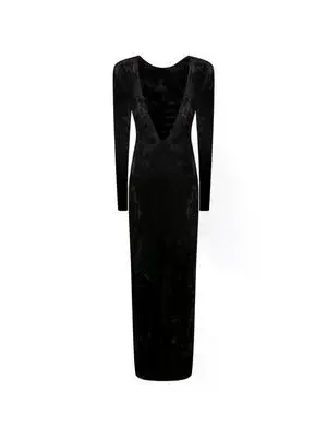 DANAME The Junira Ruched Open-back Maxi Dress