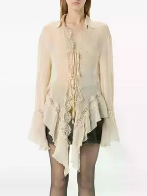 Blumarine Lace-trim Blouse