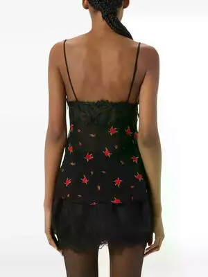 Blumarine Lace-trim Embroidered Top