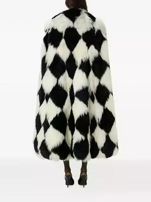 Blumarine Intarsia-knit Bow-detail Cape