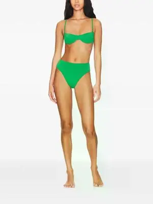 HAIGHT. High-leg Bikini Bottoms - Green
