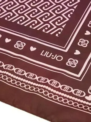 Liu Jo Large Scarf With Monogram Logo