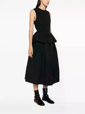 Cecilie Bahnsen Fellen Matelassé Peplum Top