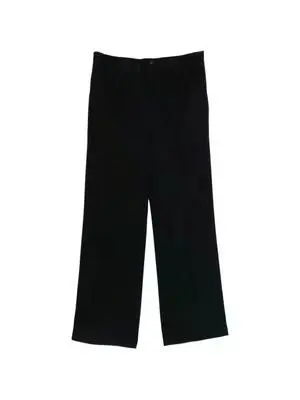 Moncler Logo-patch Straight-leg Trousers - Blue