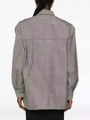 THE FRANKIE SHOP Oana Padded Wool Shirt
