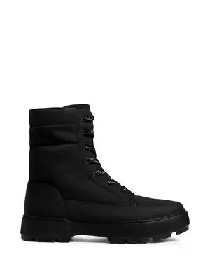 12 STOREEZ Padded Lace-up Boots - Black