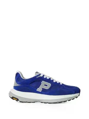 Polo Ralph Lauren Logo-patch Panelled Sneakers - Blue
