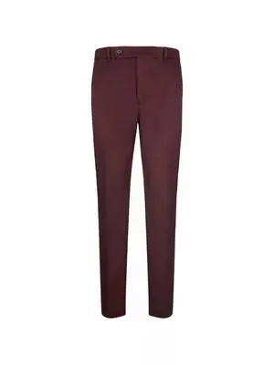 Incotex Pressed-crease Tailored Trousers - Red