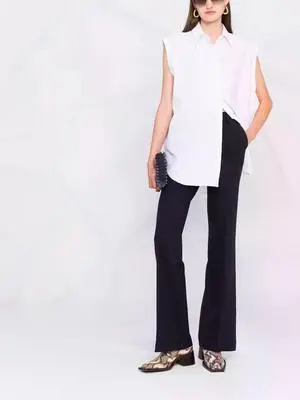 P.a.r.o.s.h Flared High-waisted Trousers