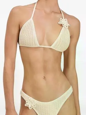 Devon Windsor Nash Floral-appliqué Bikini Top
