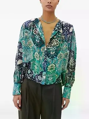 MARIA CHER Lugo Mia Floral-print Shirt - Pink